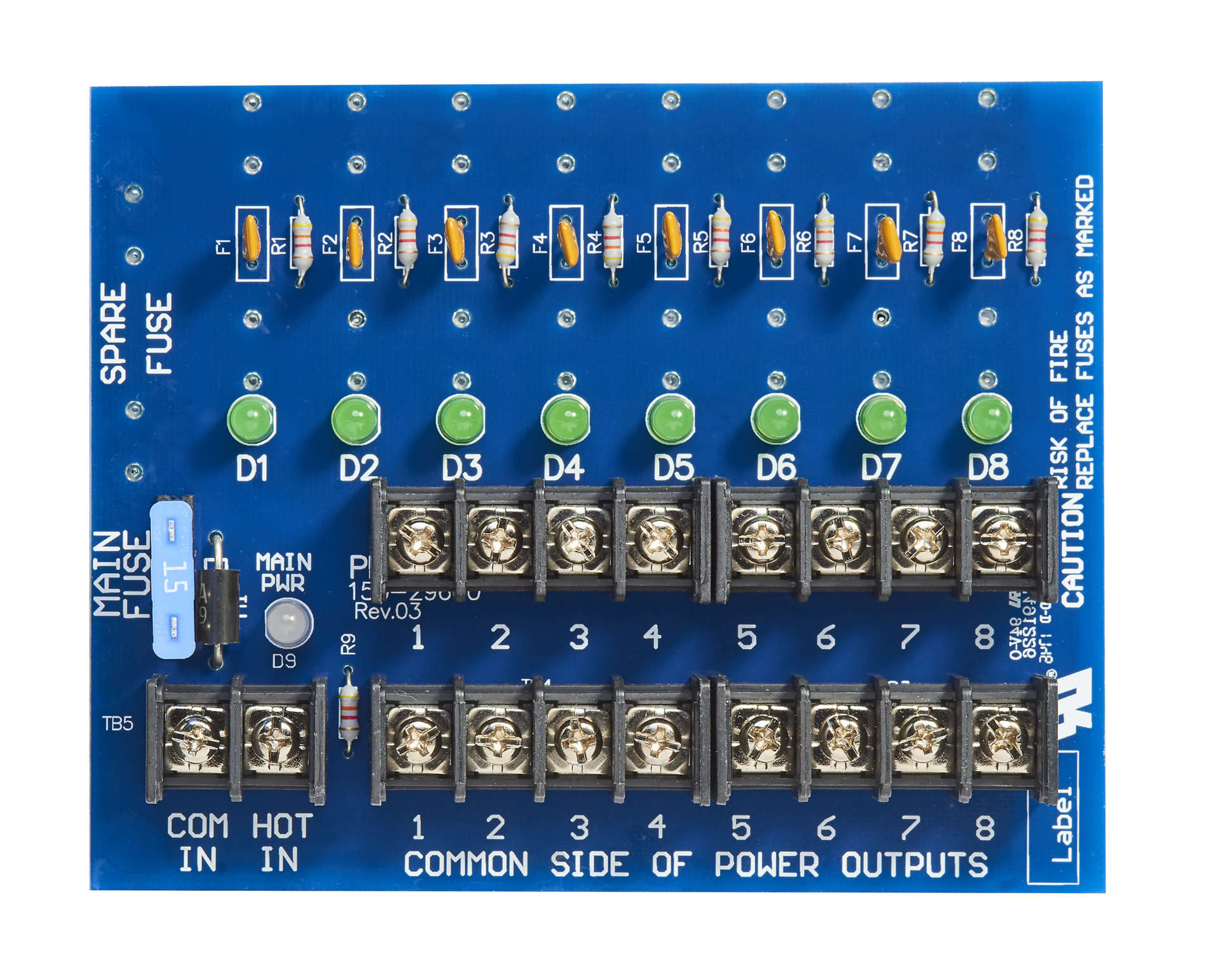 Securitron PDB-8C2 Power Distribution Board. 8 PTC - ACCESS HARDWARE