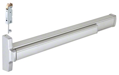 C.R. Laurence Push Pad Concealed Vertical Rod Left Hand Reverse Bevel ...