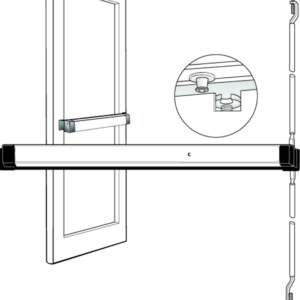 Adams Rite 8633MLR42 CVR Exit Device. Electrified - ACCESS HARDWARE