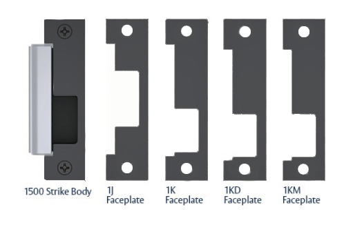 HES 1500C Complete Electric Strike Kit for Latchbolts, Black Finish ...