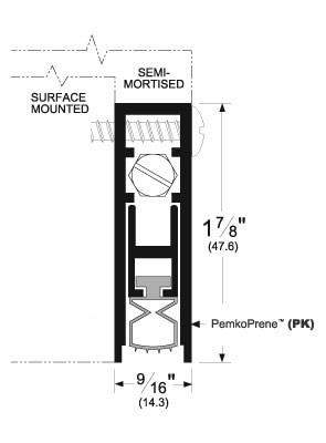 Pemko 4131CPKL36 Door Buttom - ACCESS HARDWARE
